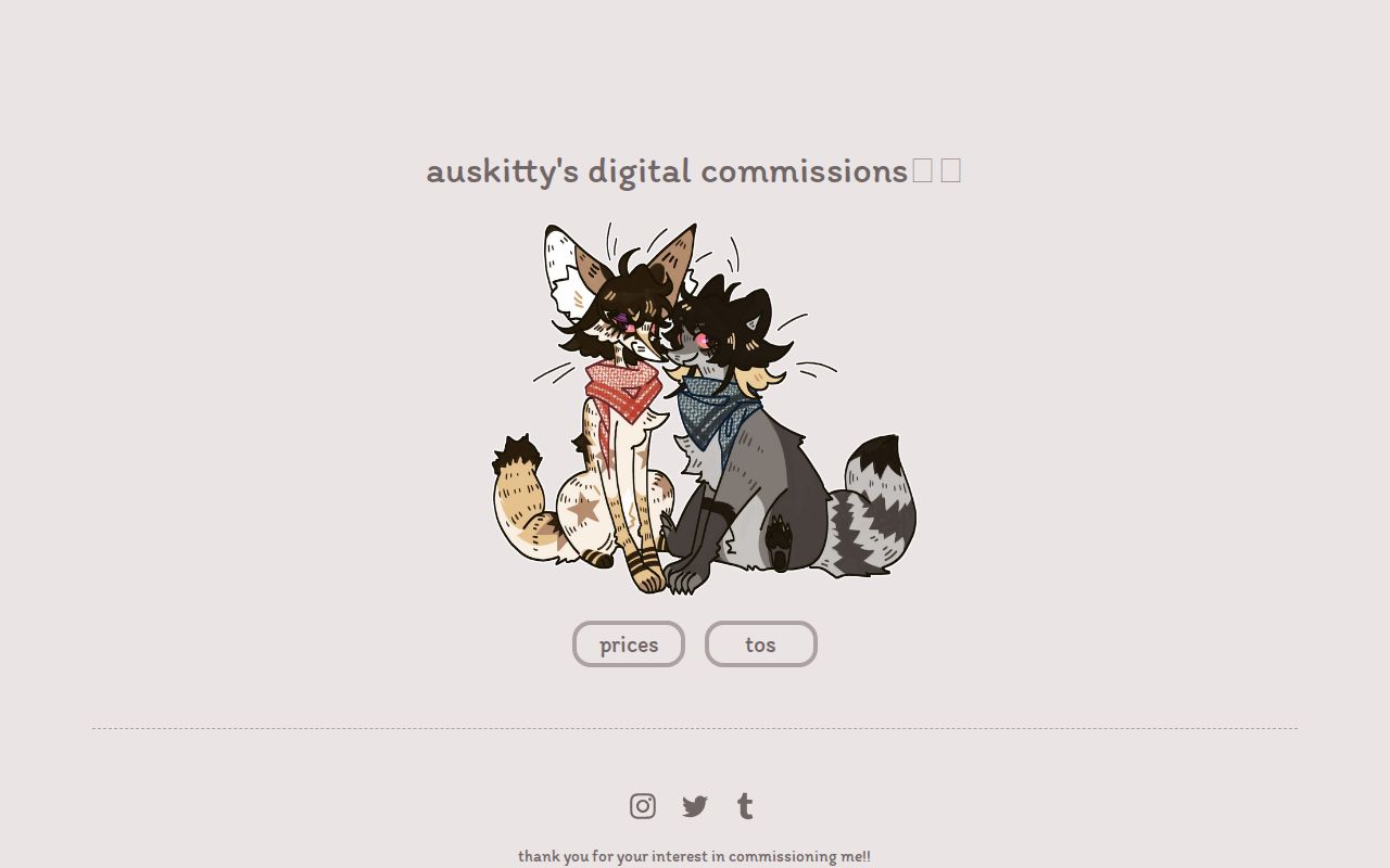 auskitty's commissions
